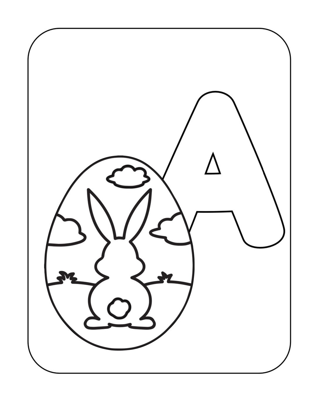 Alphabet Coloring Pages for Kids and Adults. A-Z (26 Total) - Etsy