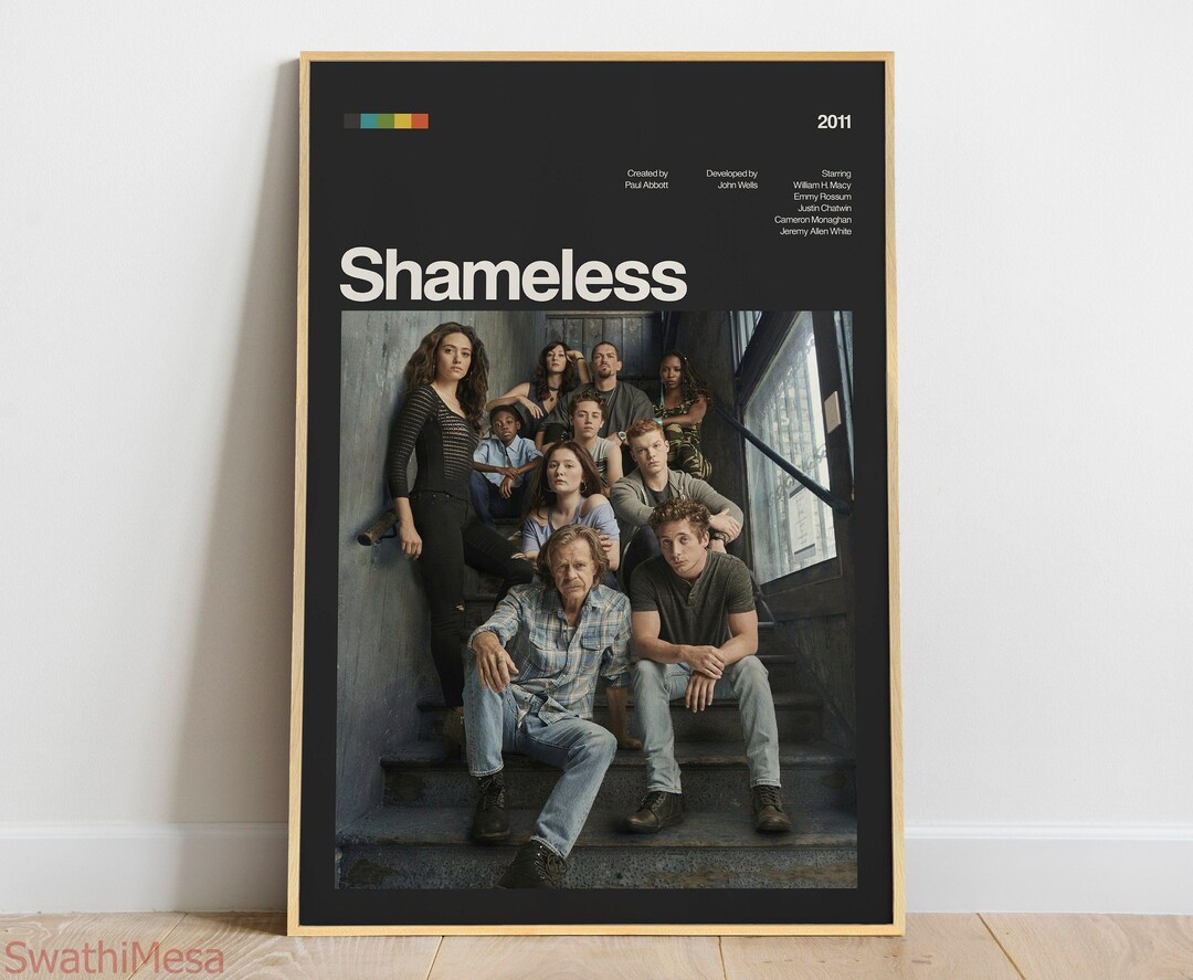 Shameless Poster Dark Theme, Shameless Modern Tv Series Canvas Poster ...