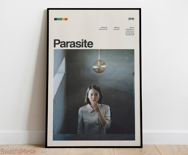 Parasite Poster Light Theme Movie Canvas Poster Wall Art Home Decor ...