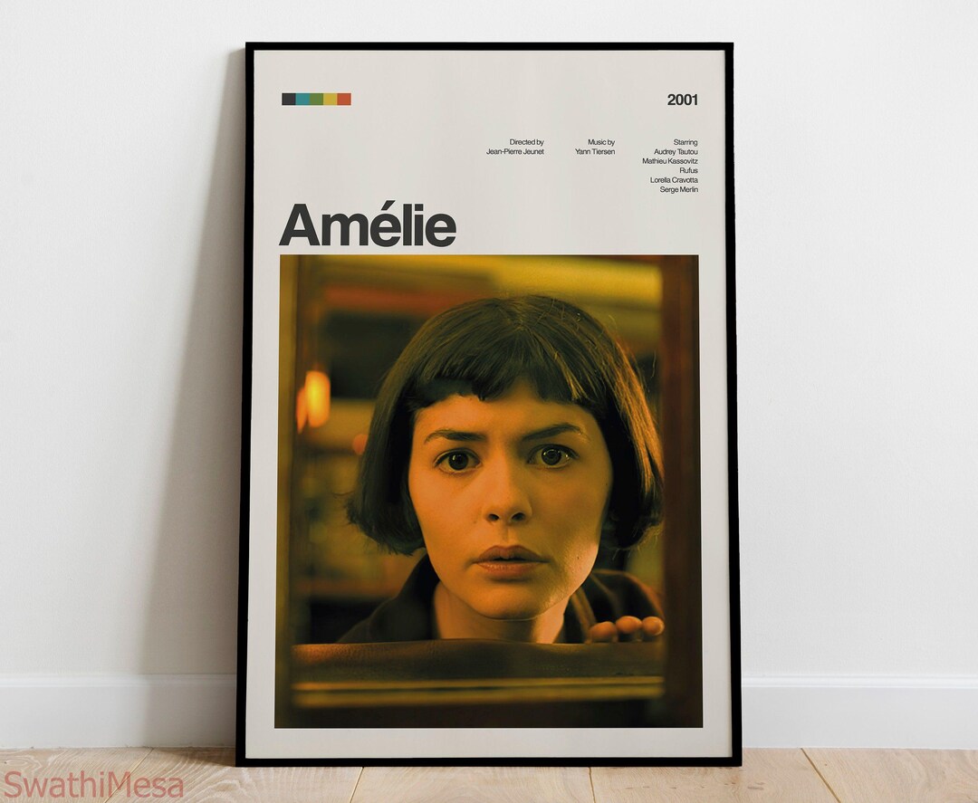 Amelie Movie Poster Light Theme Modern Tv Series Canvas Poster Wall Art ...