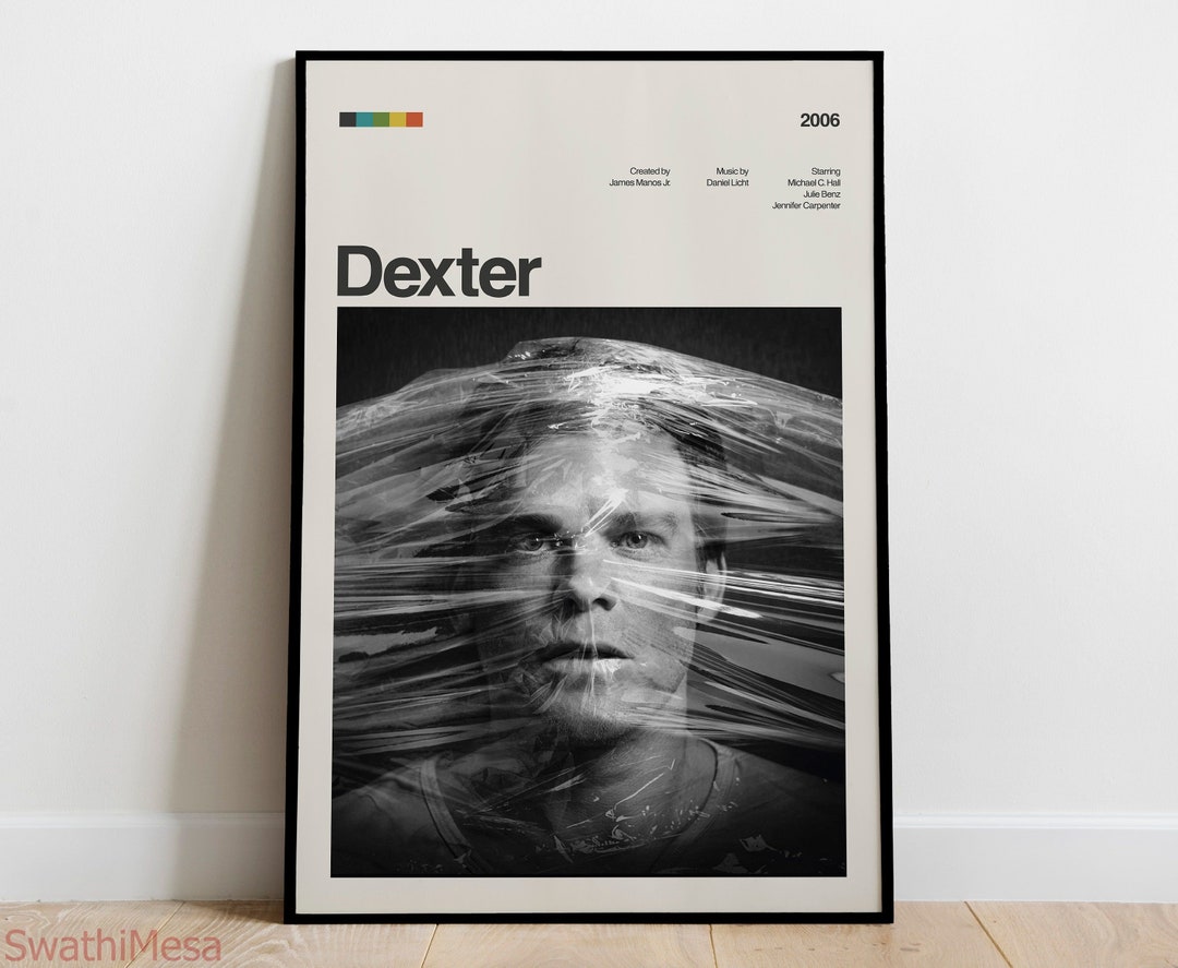 Dexter Tv Series Poster Light Theme Canvas Poster Wall Art Home Decor ...