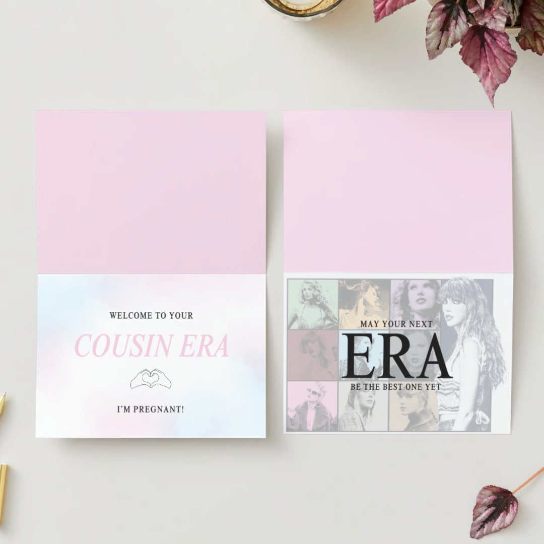 Welcome to Your Cousin Era | Taylor Swift Pregnancy Announcement Card ...