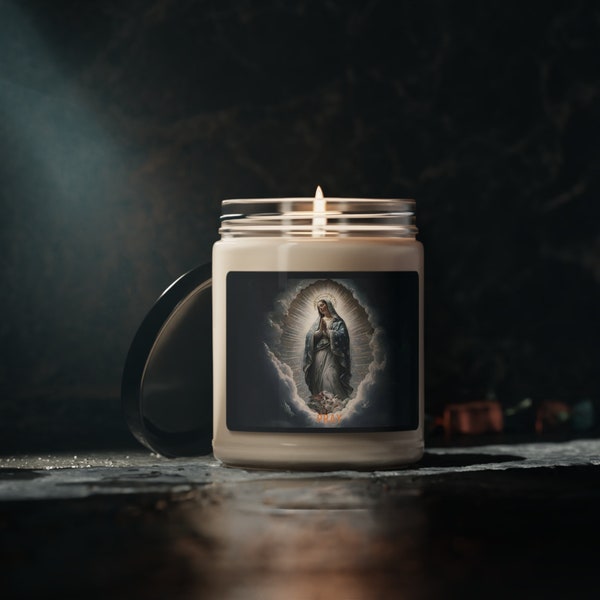 Virgen Maria Velas Etsy