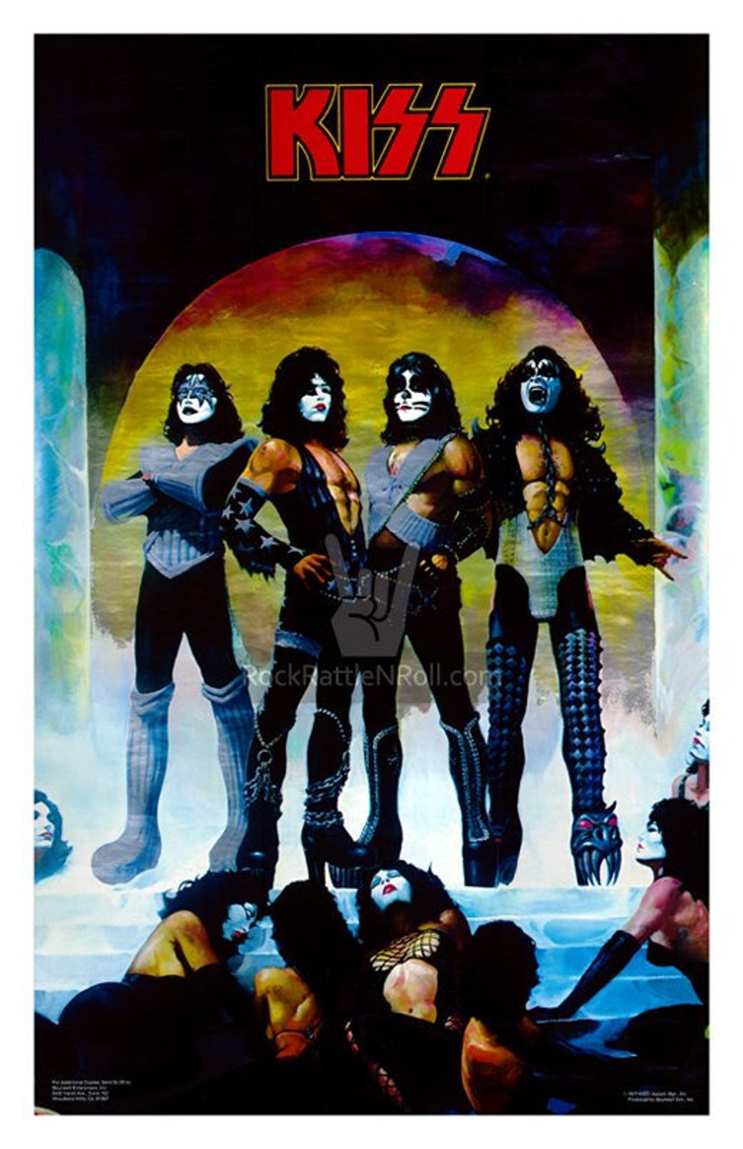 KISS POSTER 1977 Love Gun Album Peter Criss Gene Simmons Paul - Etsy