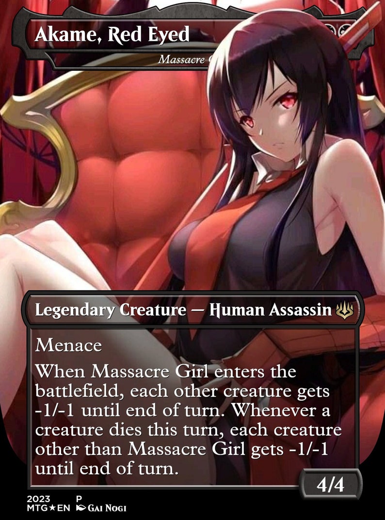 Massacre Girl Mtg Proxy Etsy