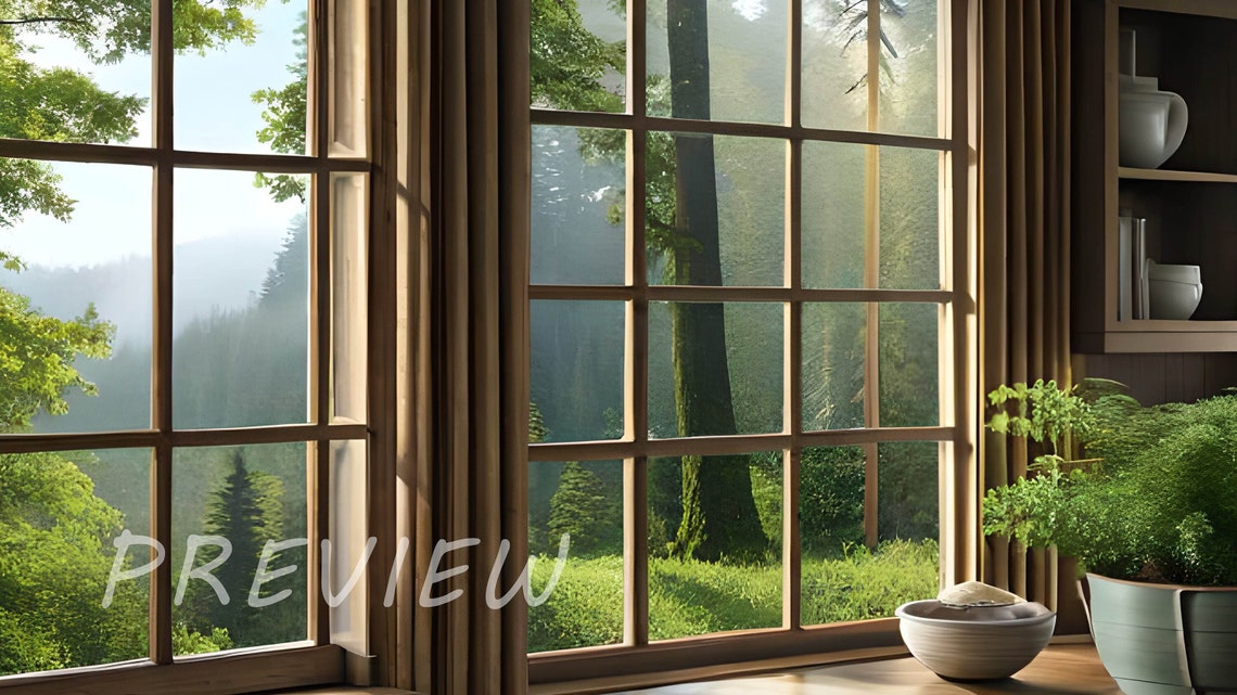 Zen Apartment Zoom Background | Digital Background | Digital Background ...