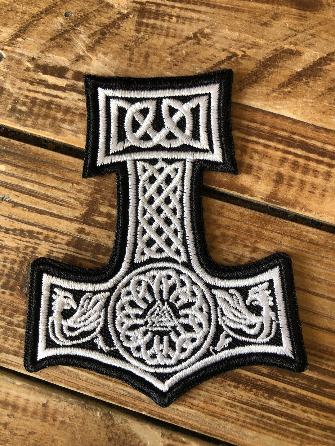 Mjolnir Viking Iron on Patch - Etsy