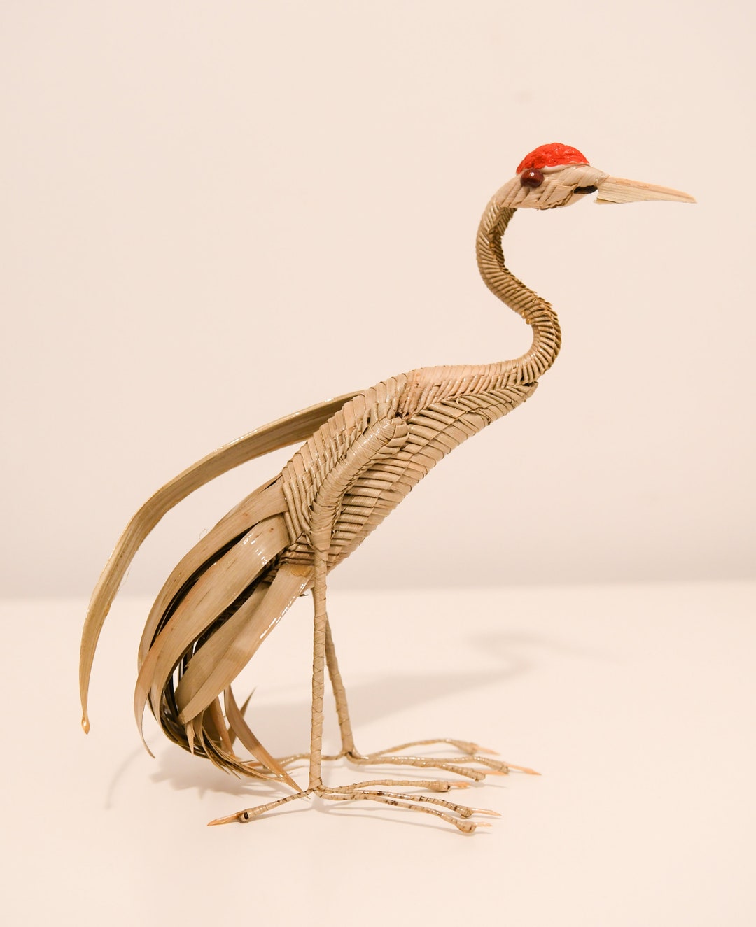 100% Handmade Natural Palm Leaves Crane • Sustainable Home Decor ...