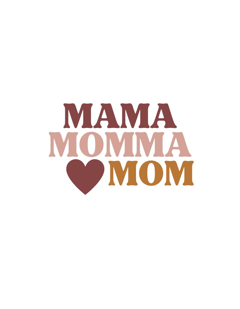 Mama Momma Mom PNG - Etsy
