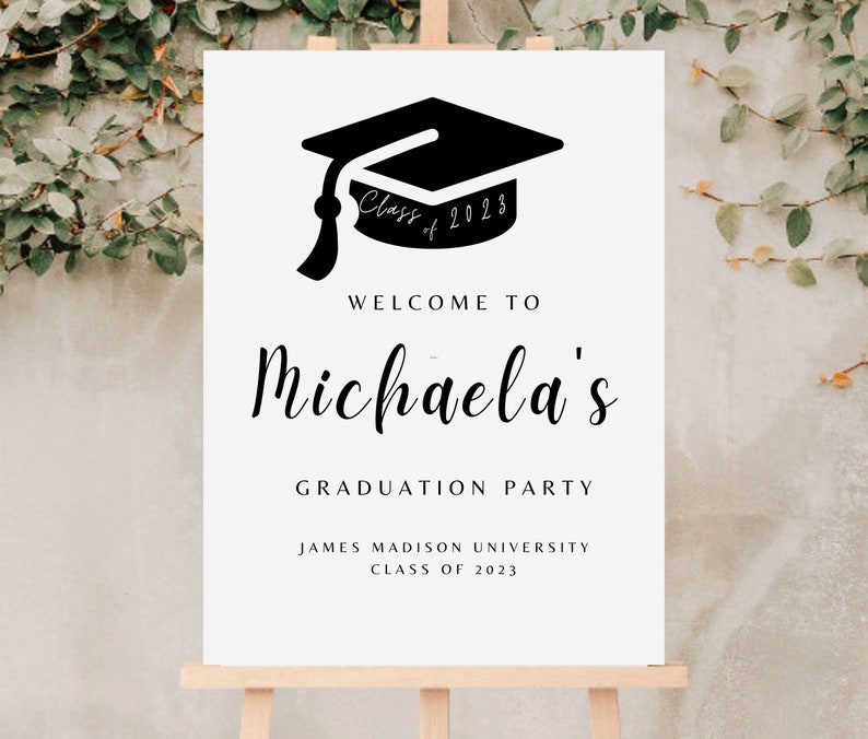 Graduation Welcome Sign Graduation Party Decorations - Etsy