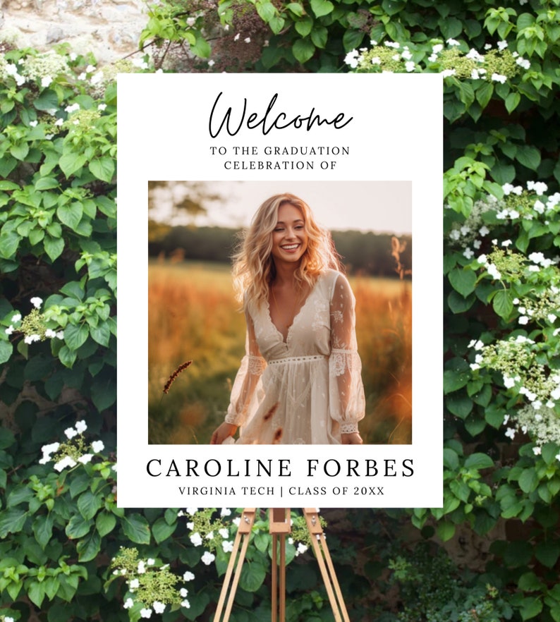 Graduation Welcome Sign Graduation Party Decorations - Etsy