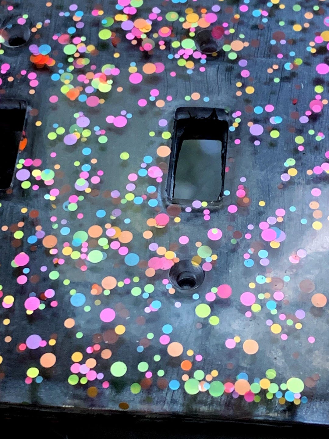 Confetti Dots Resin Switch Plate Cover: Colorful Nursery/kids Decor - Etsy