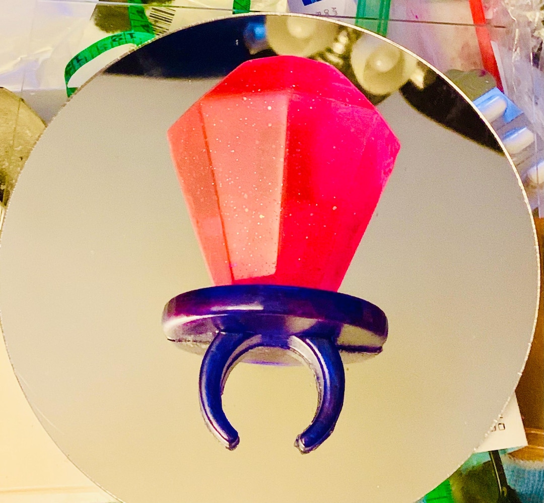Hot Pink RING POP Mounted on a Mirror Wall Hanging Pop Art Retro Can Be ...