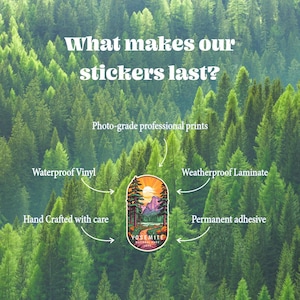 Yosemite National Park Sticker – Half Dome Decal, California Sticker ...