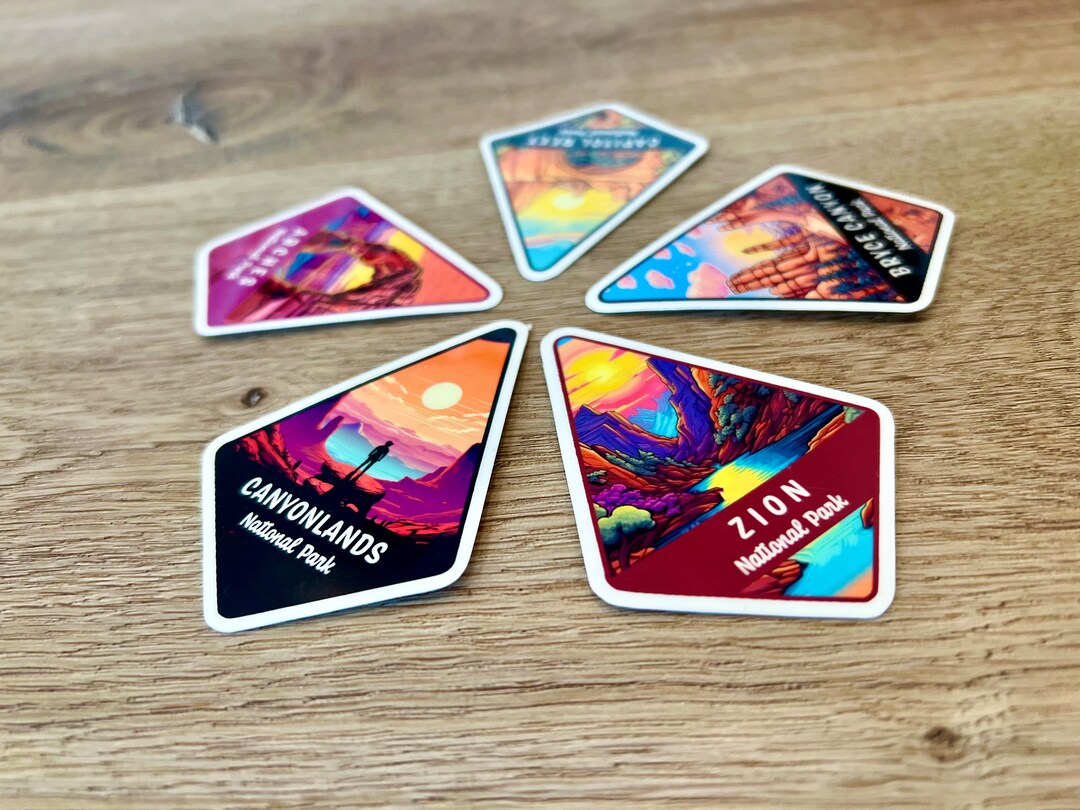 Utah National Park Sticker Set - Etsy