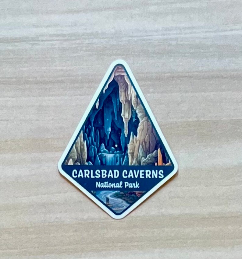 Carlsbad Caverns National Park Sticker: Diamond Flower Petal Vinyl ...