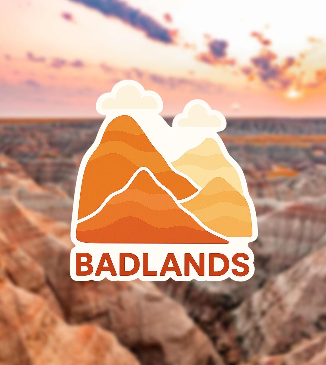 Badlands National Park Sticker: Waterproof Vinyl Decal for Outdoor ...