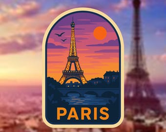 Eiffel Tower Sticker, Paris, France, Travel, Landmark - Etsy