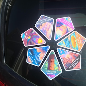 Acadia National Park Flower Petal Diamond Sticker, National Park ...