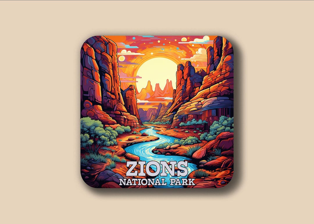 Zion National Park Sticker, National Park Stickers, Travel Stickers ...
