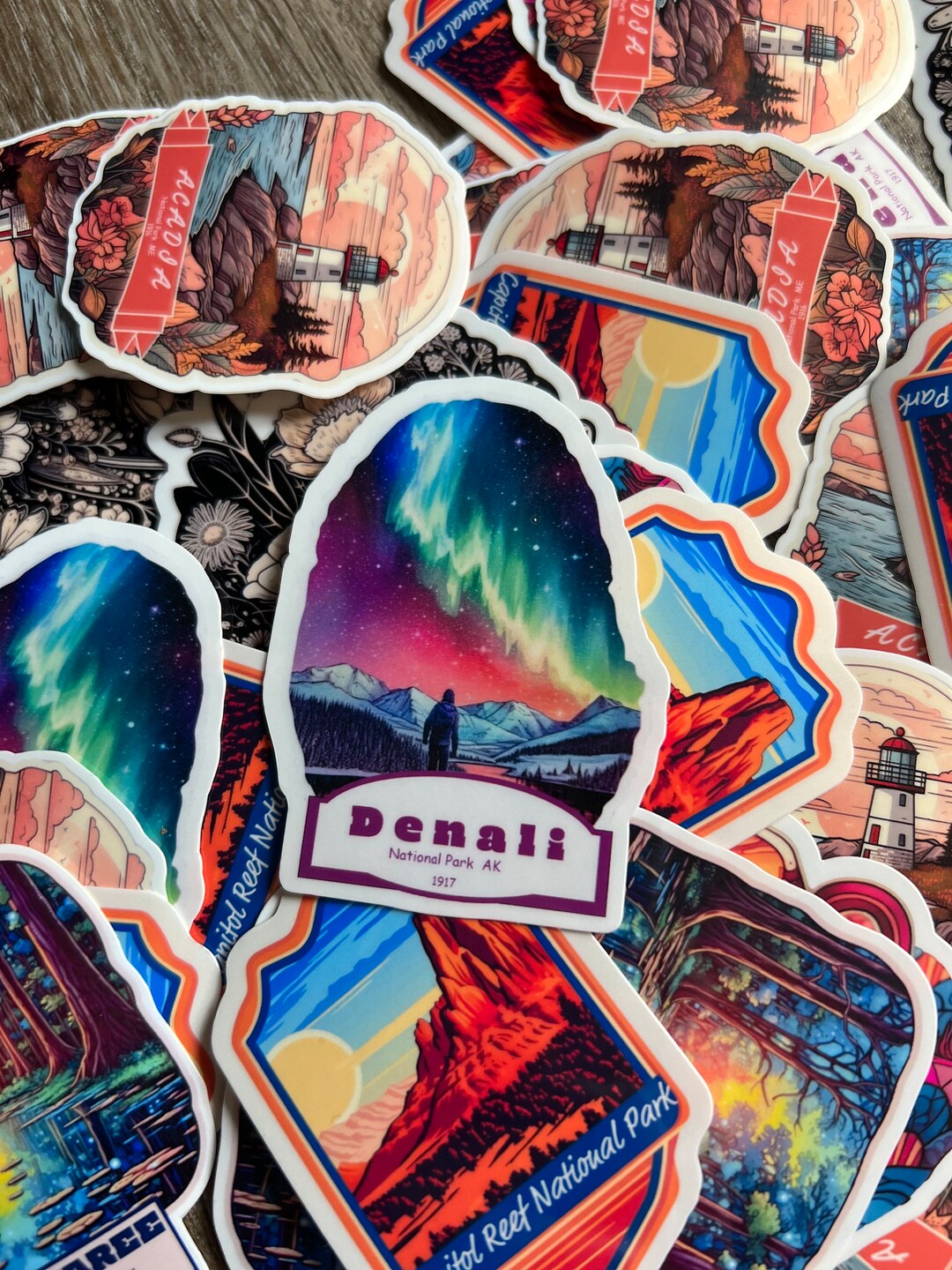 Denali National Park Sticker National Park Stickers Travel - Etsy