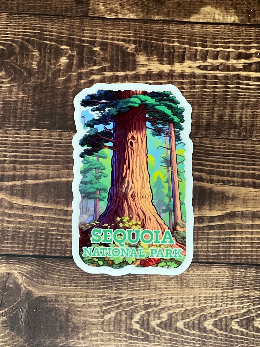 Sequoia National Park Sticker, National Park Stickers, Travel Stickers ...