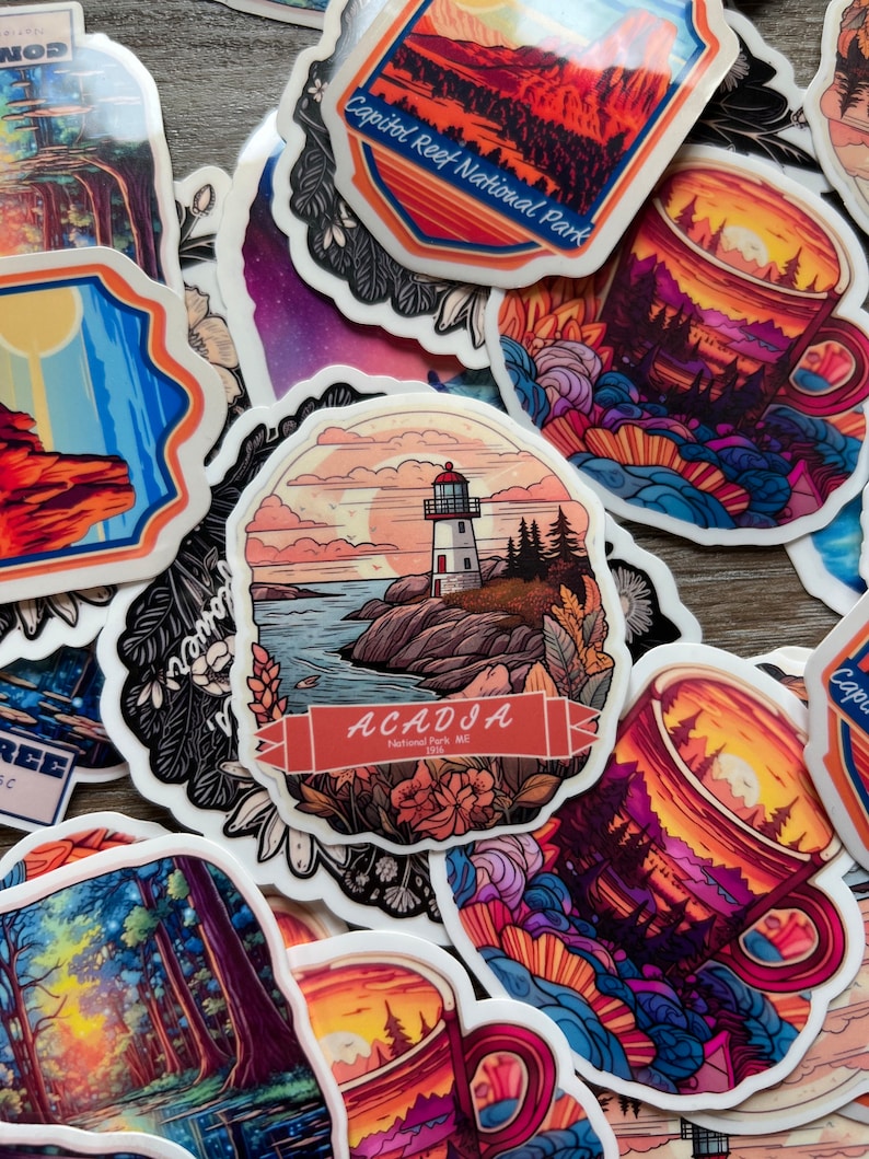 Mt. Rainier National Park Sticker | Die-cut Vinyl Decal | Outdoor ...