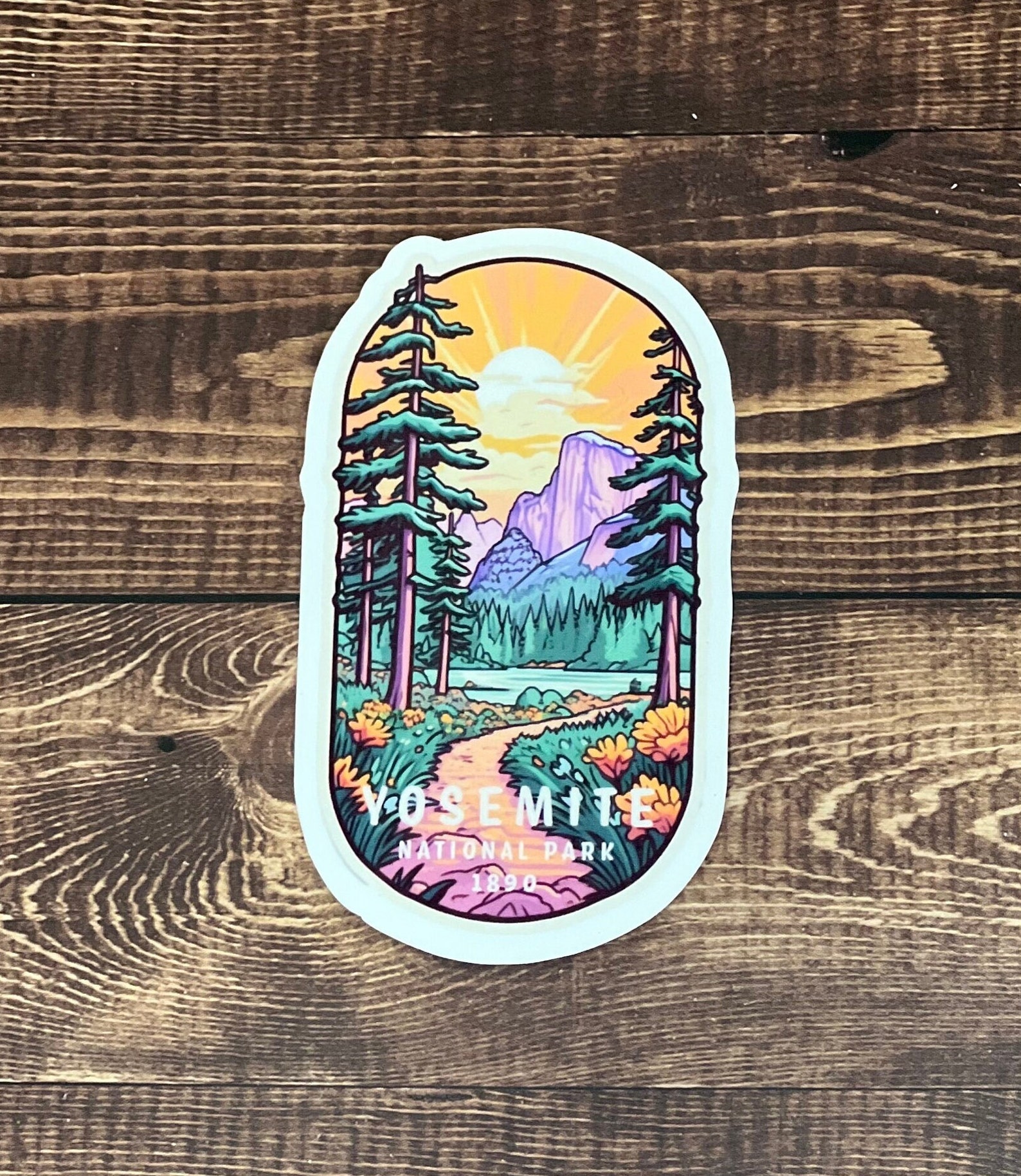 Yosemite National Park Sticker – Half Dome Decal, California Sticker ...