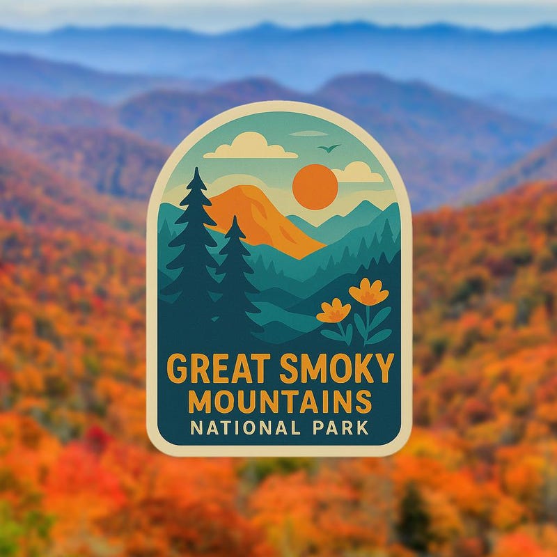 Mountains Car Tag Smoky - Etsy