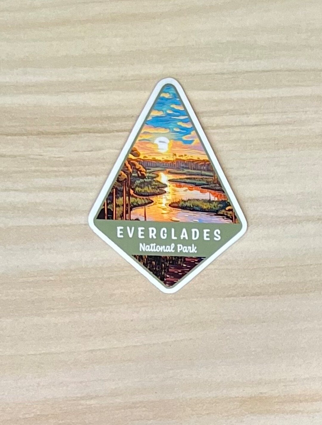 Everglades National Park Flower Petal Diamond Sticker, National Park ...