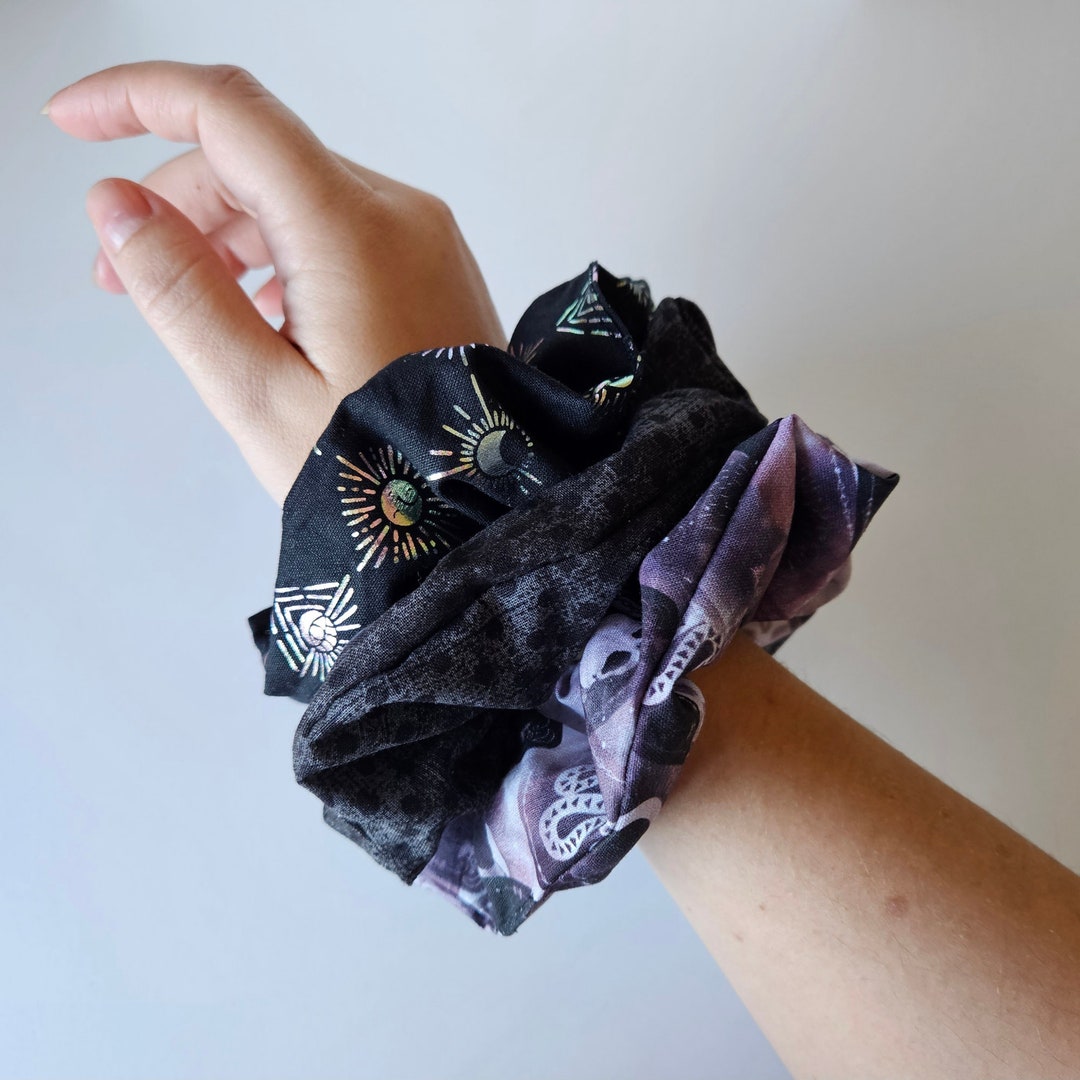 Mystic Charm Fluffy Scrunchies Set of 3 - 5 Inch Witchy Themed ...