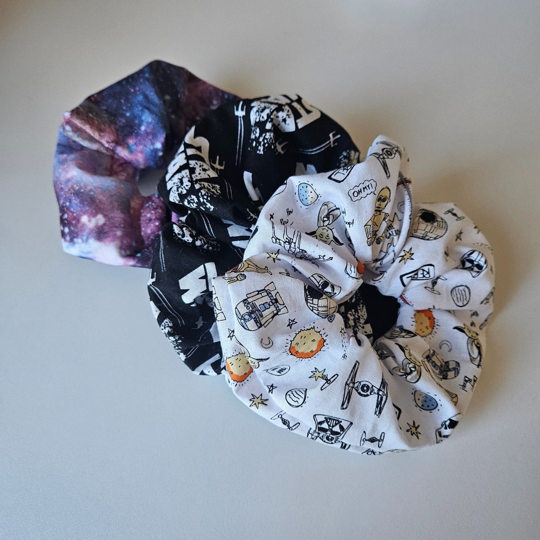 Galaxy's Edge Fluffy Scrunchies Set Hair Accessories - Etsy