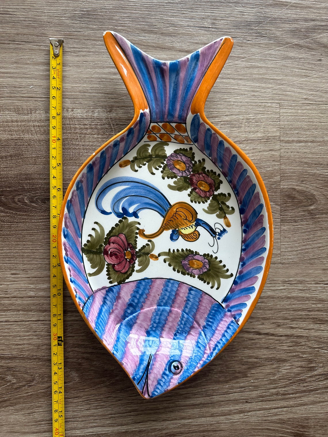 Vintage Ceramic Fish Dish Plate Bowl,handmade Ceramic Plate ,animal ...