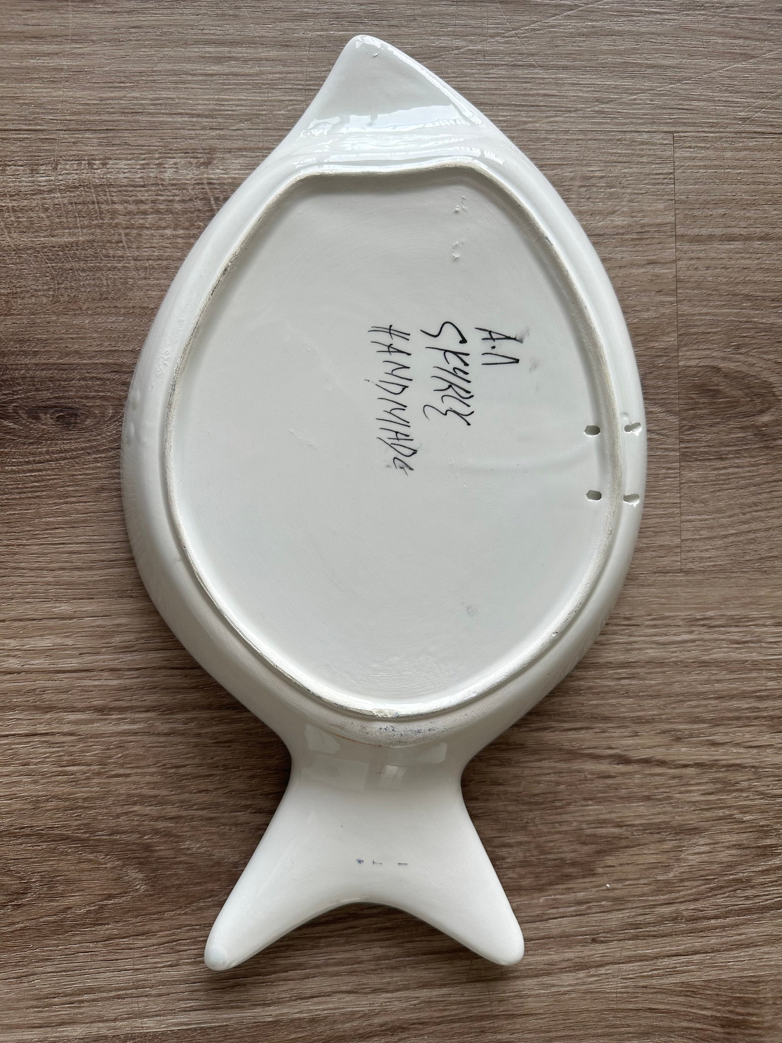 Vintage Ceramic Fish Dish Plate Bowl,handmade Ceramic Plate ,animal ...