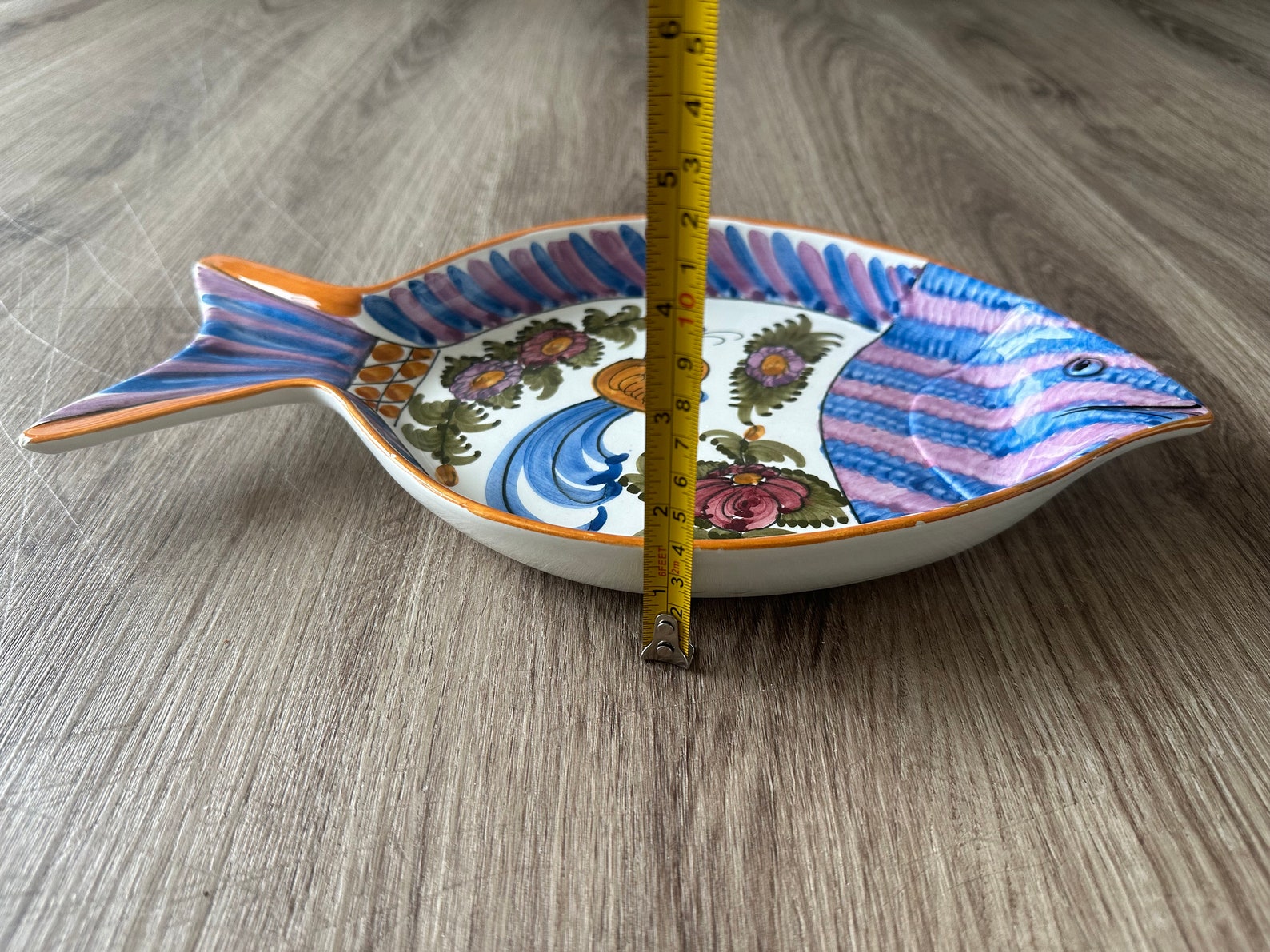 Vintage Ceramic Fish Dish Plate Bowl,handmade Ceramic Plate ,animal ...