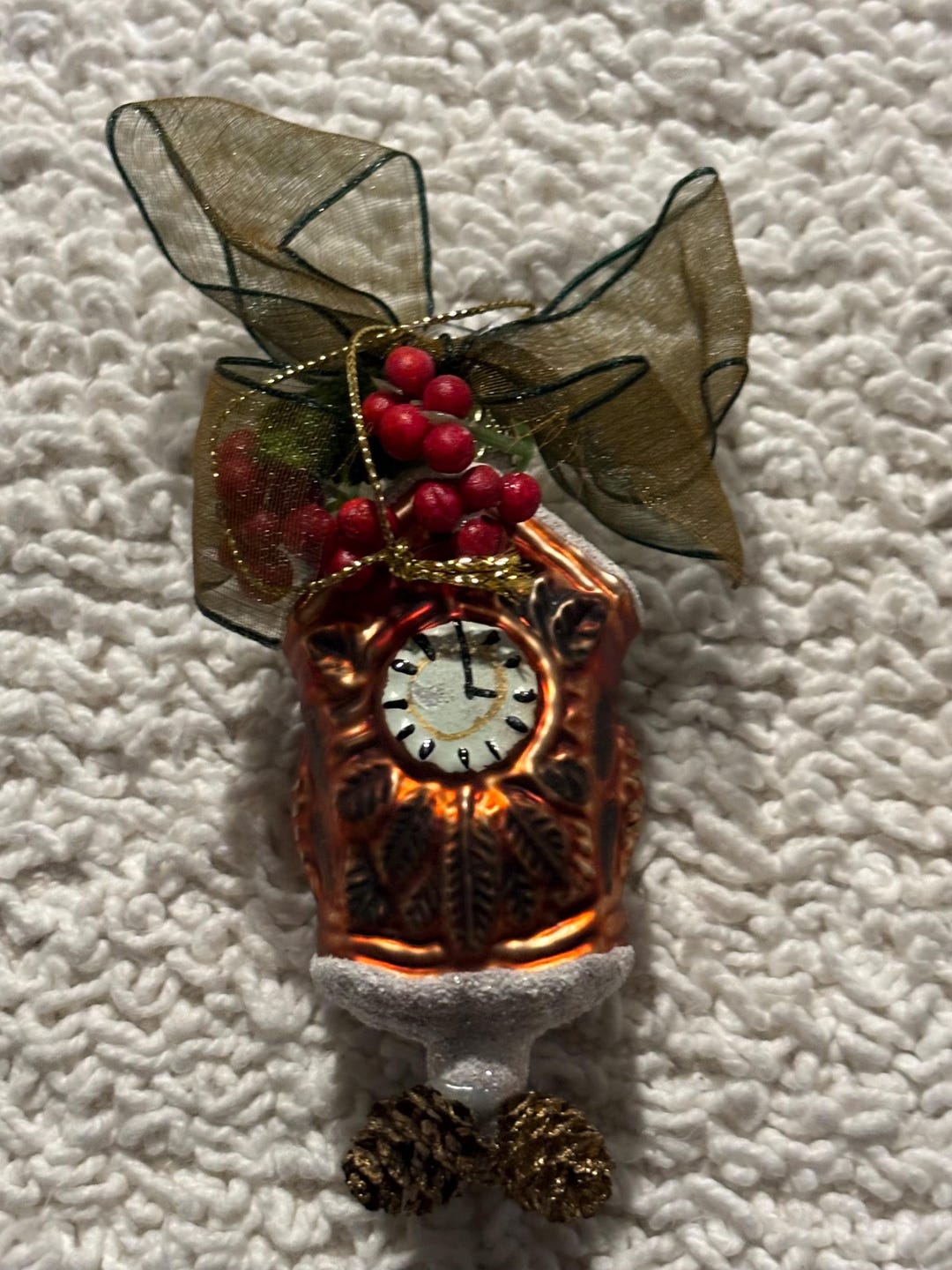 Vintage Glass Coocoo Clock Christmas Ornament - Etsy