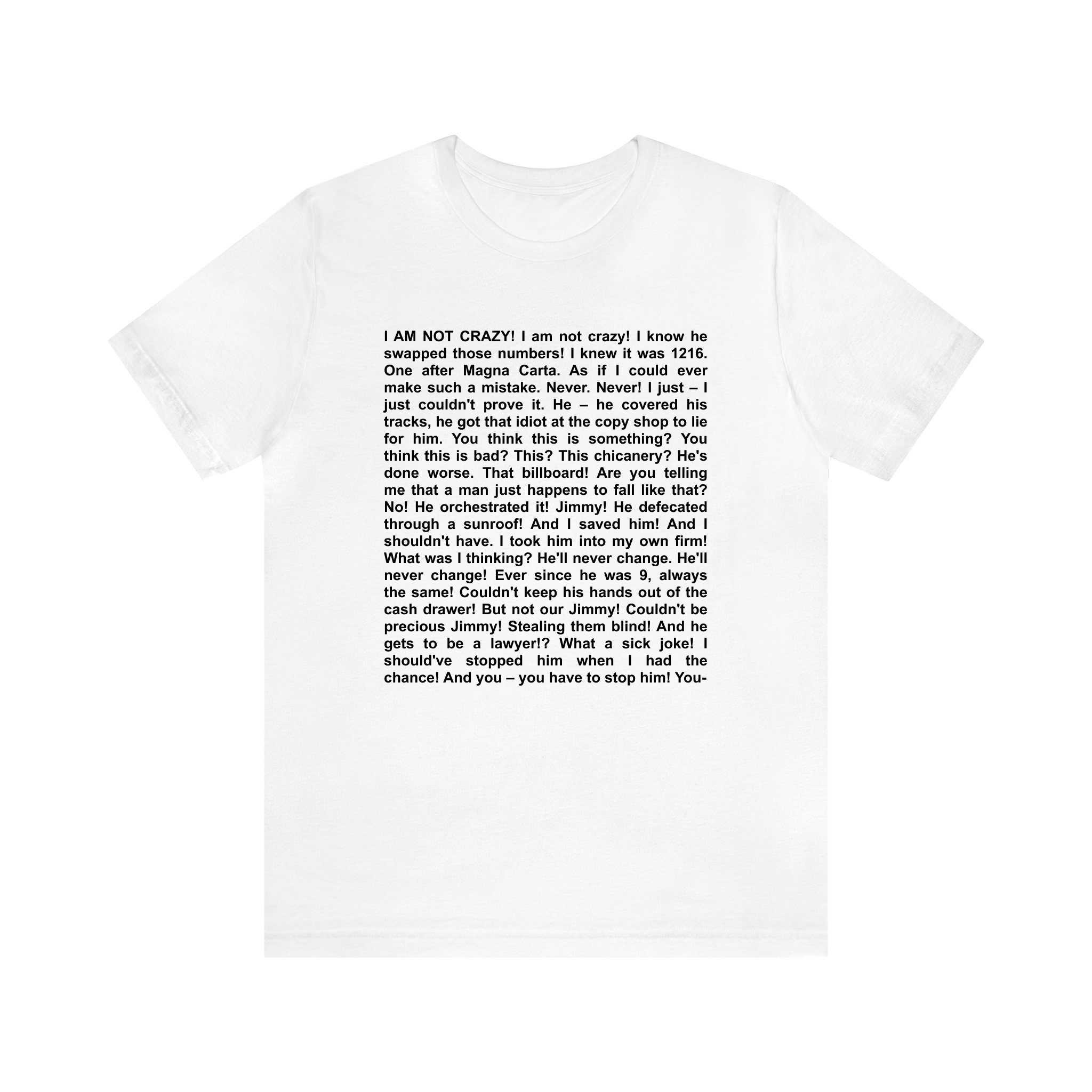 Better Call Saul Shirt Breaking Bad Shirt Chicanery Chuck Mcgill Funny ...