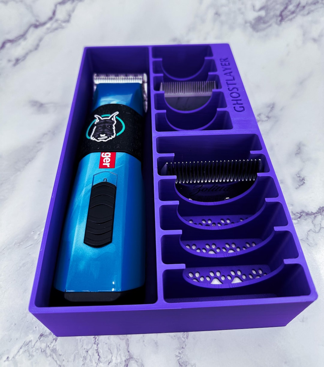 The Brussels Griffon -- Dog Grooming Clipper and Blade Holder. Holds ...