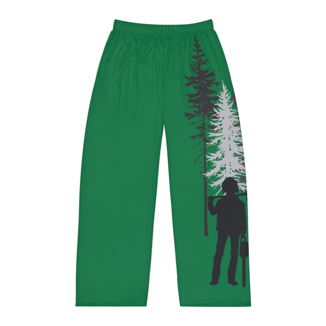 Green Logger Pj's | Logging Pants | Gift for Dad | Gift for Logger ...