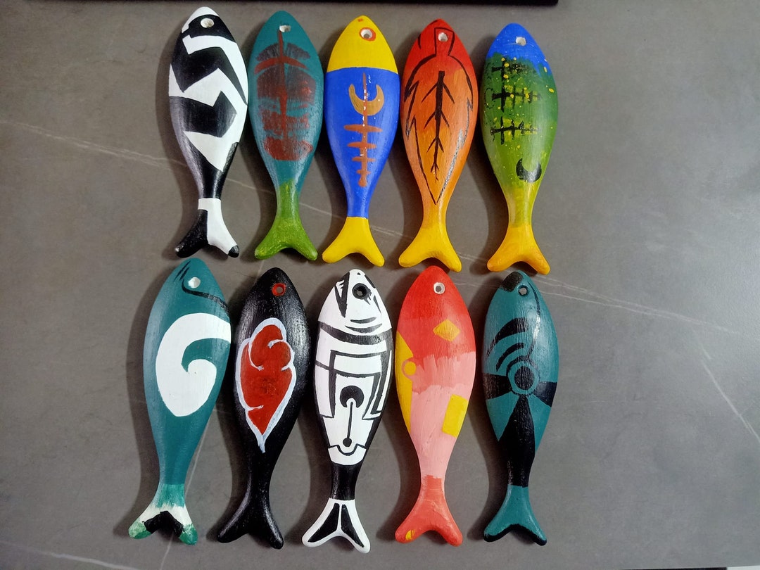 Handmade Unfinished Wooden Fish for DIY Crafting, Home & Room Décor ...