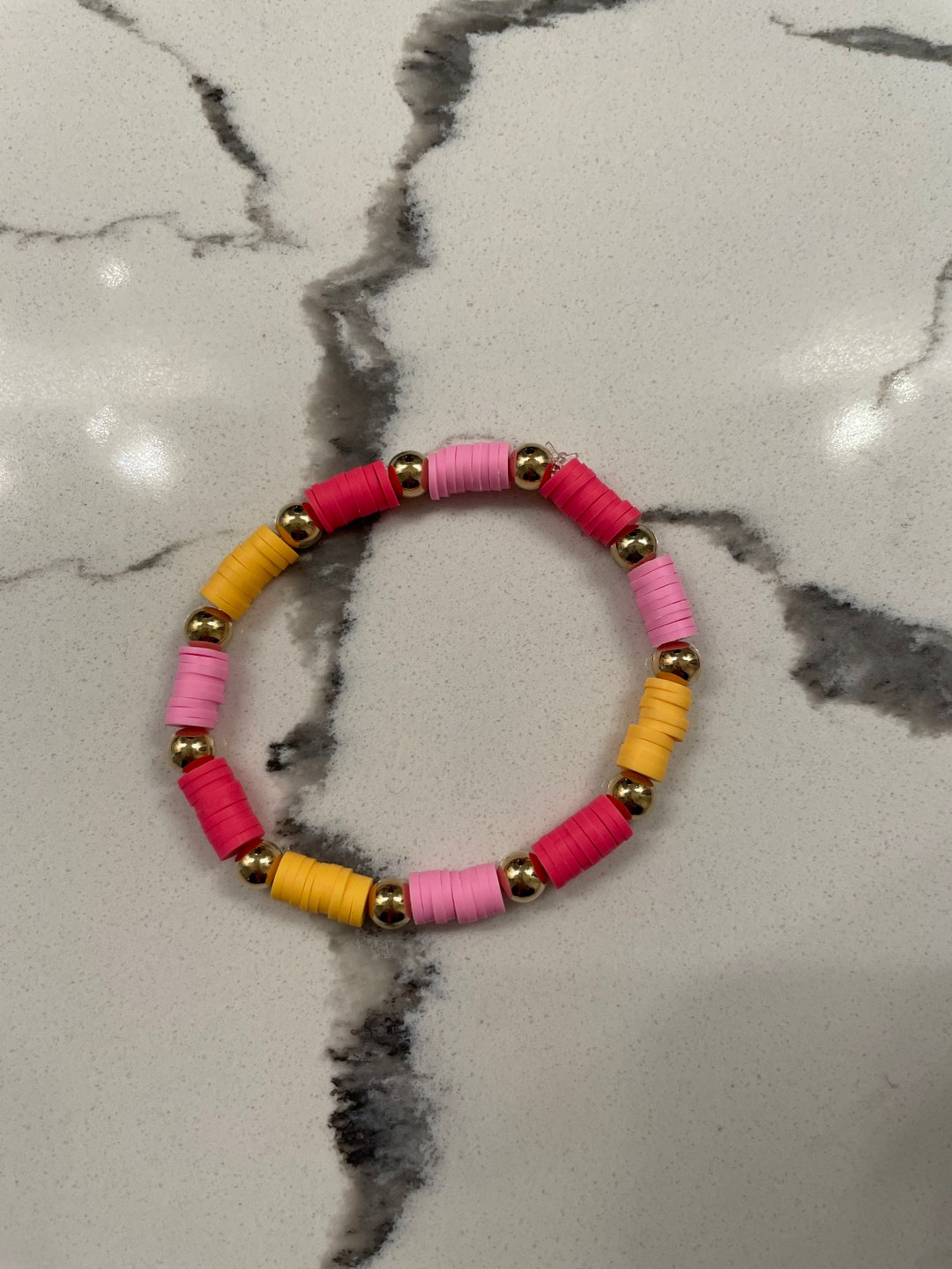 Cute Pink Lemonade Themed Bracelet! - Etsy