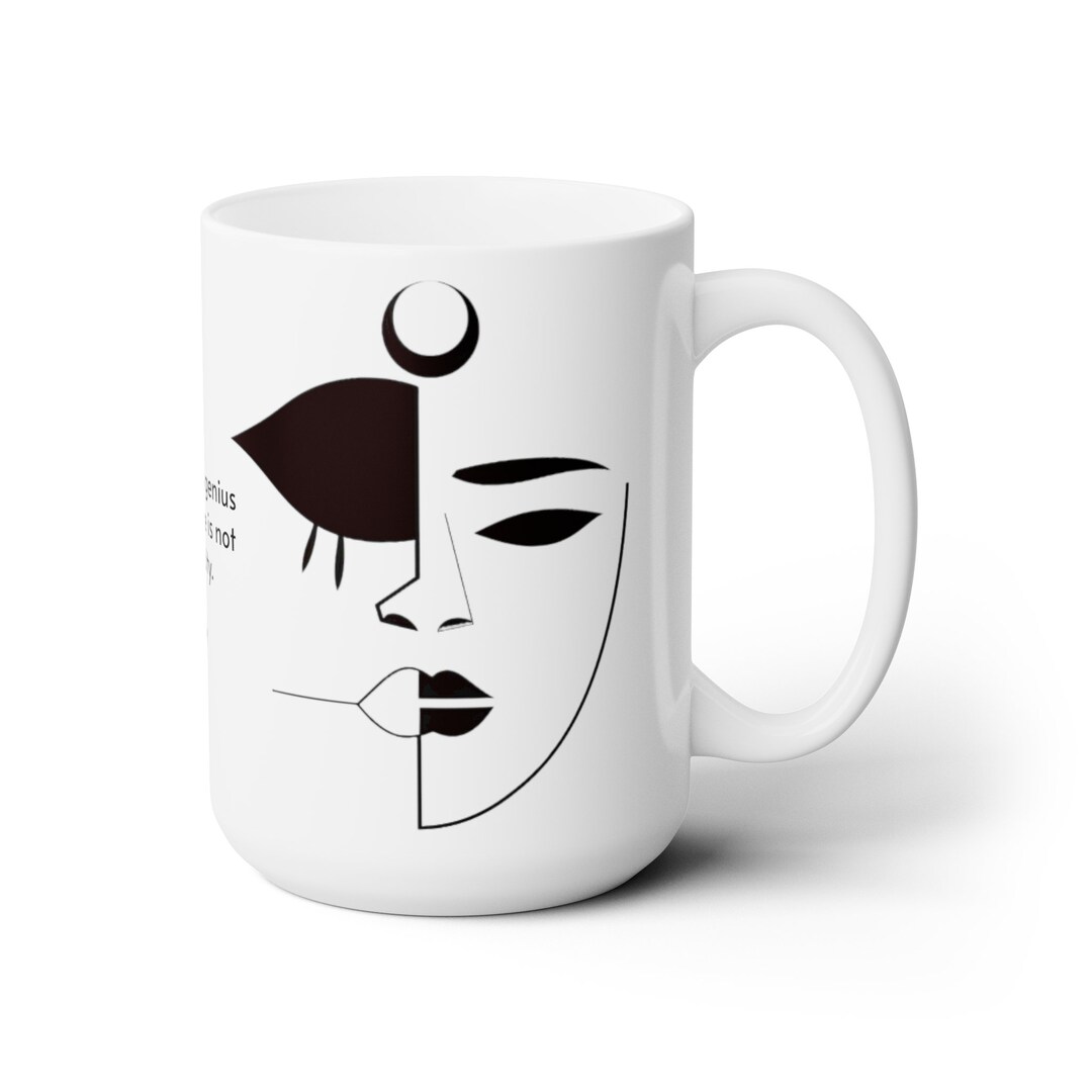 Minimalism Design Mug | Modern Coffee Cup for Home & Office | Unique ...