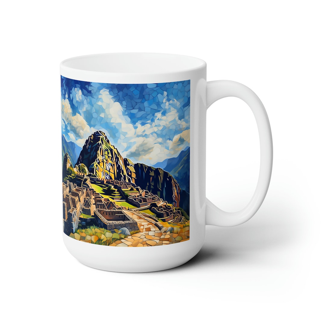 7 Wonders of the World Mug Set, Cubism-style Art Prints, Unique Coffee ...
