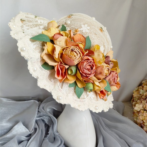 Embroidered Hat Flowers - Etsy
