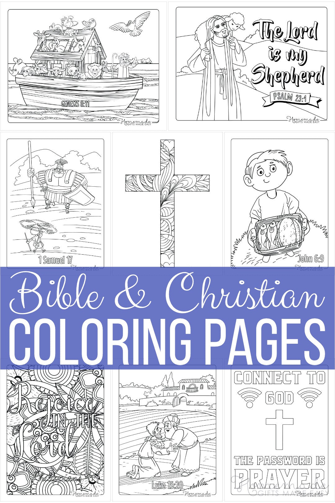 30 Bible Coloring Pages Christian Coloring Pages Coloring Page for ...