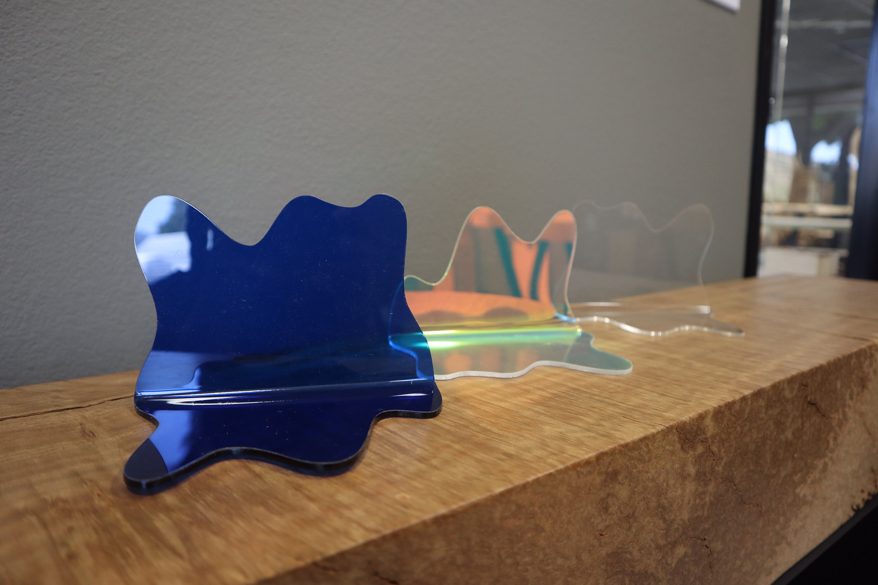 Small Wavy Acrylic Shelf Colorful Bedroom Shelf Vibrant - Etsy