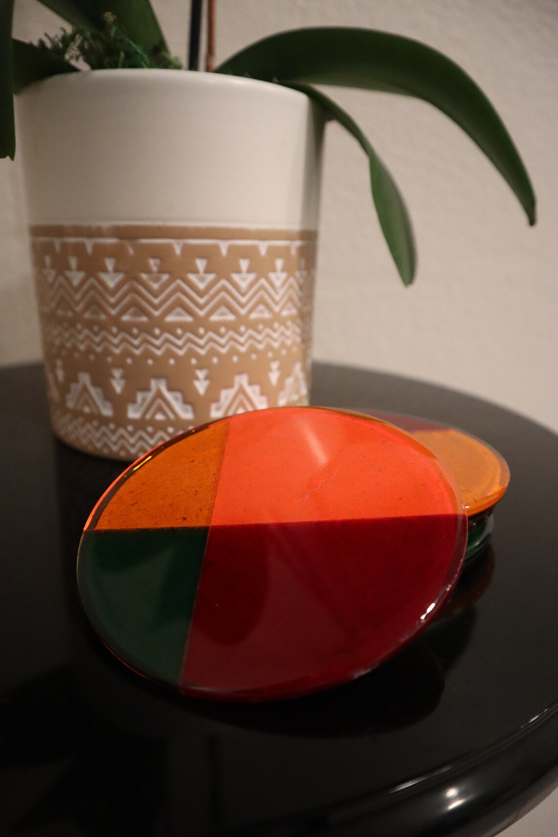 Round Colorful Coasters 4 Inch Round Coasters Resin & Epoxy Coasters ...