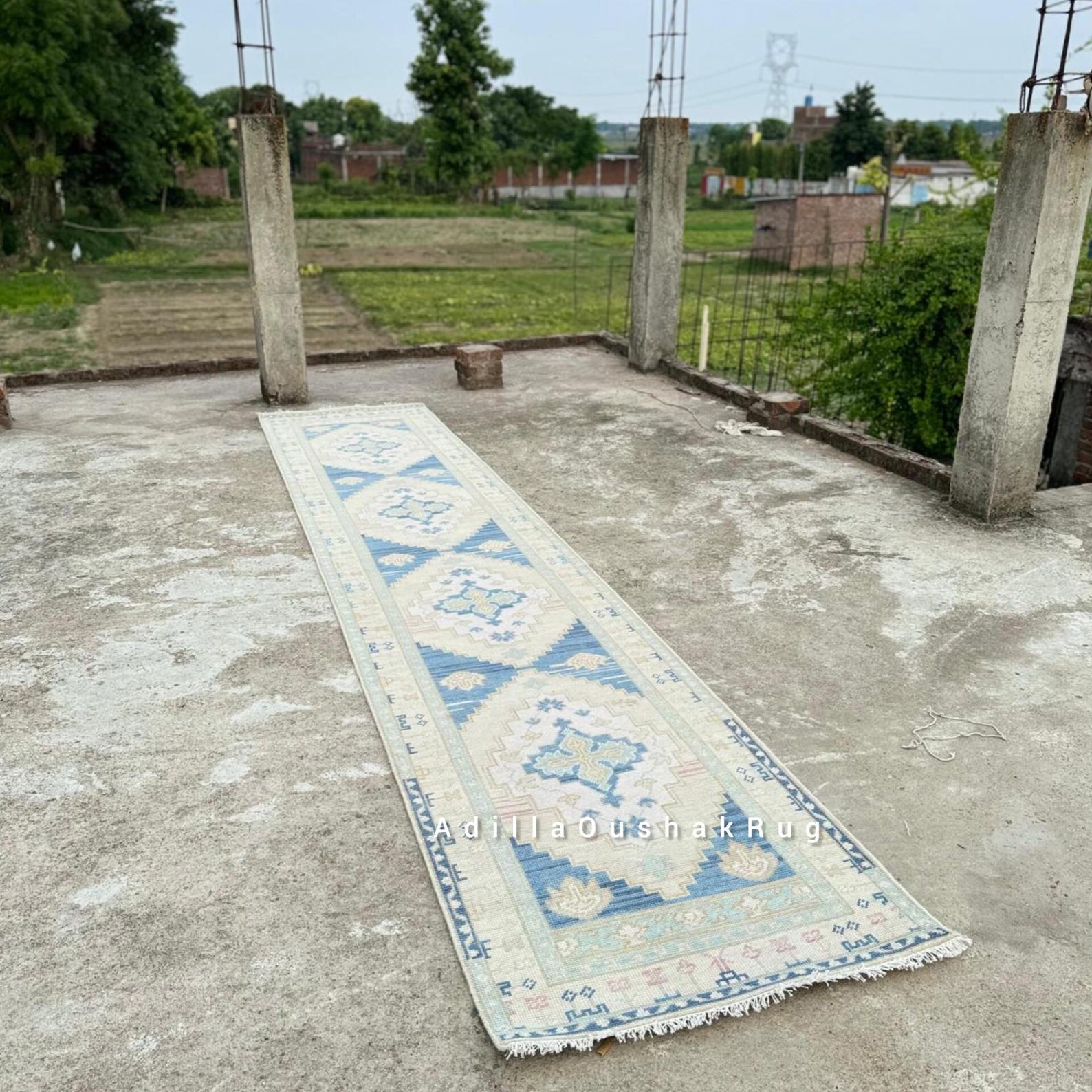 Hand-knotted Turkish Runner Rug Vintage Wool Antique Turkish Design 2x6 ...