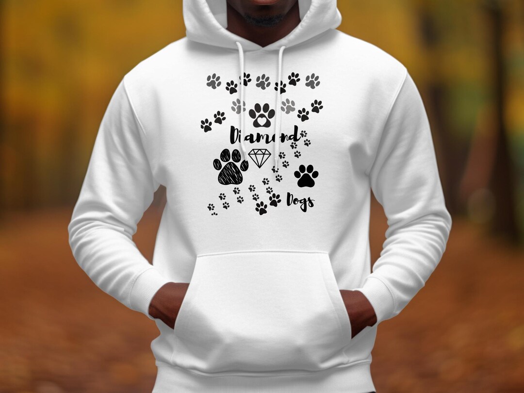 Diamond Dogs T-shirt Paw Print Animal Lover Shirt, Diamond Dogs ...