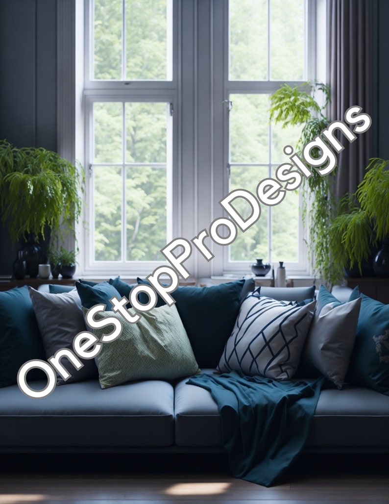 Zoom Virtual Background | Couch Back Drop | Professional | Office ...